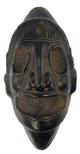 8 3/8" Taino Zemi Three Pointer. Hispaniola. Detailed engraving. Very ...
