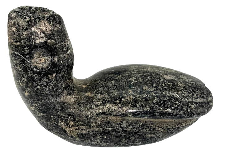 3" Goose Effigy Pipe. TN. Neat little effigy of goose craning its head ...