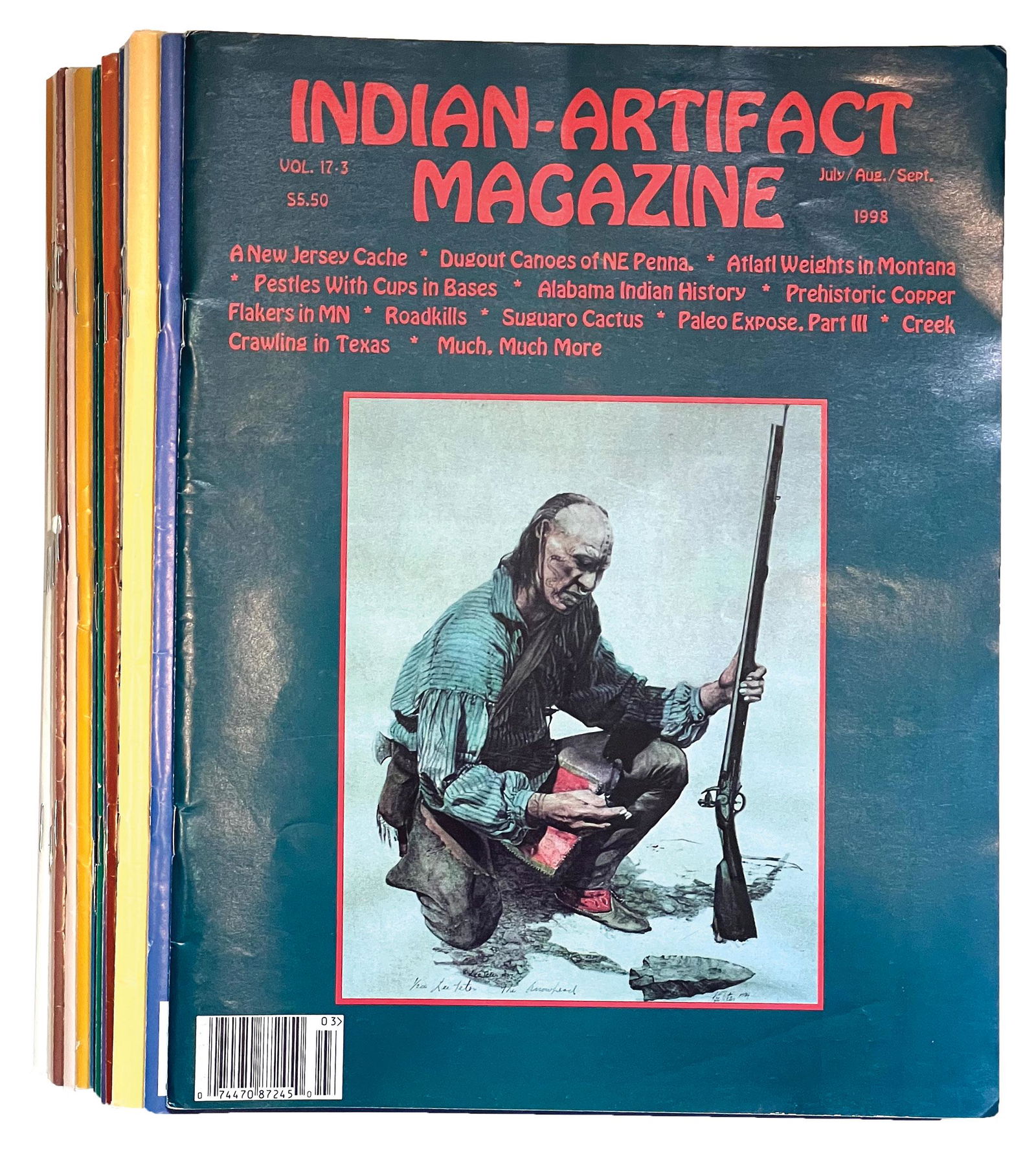 19 Issues Of Indian Artifact Magazine. Hard To Find. Well Done