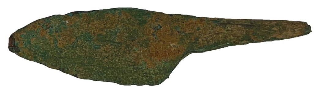 4" Embossed Copper Plate. Spiro Mound. Leflore Co, Ok. Ex Dr. David Harner.