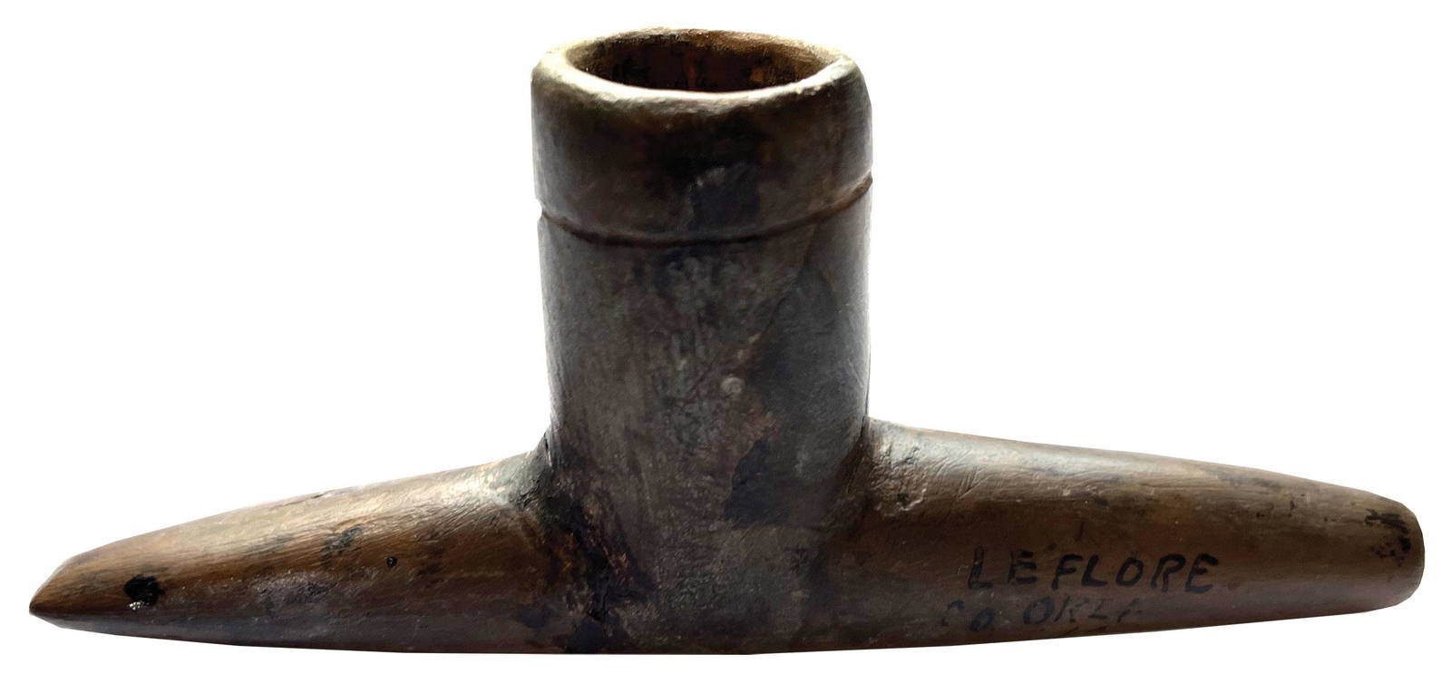 7" Spiro T-pipe. Spiro Mound In Leflore Co, Ok. Very Fine Example. Ex ...