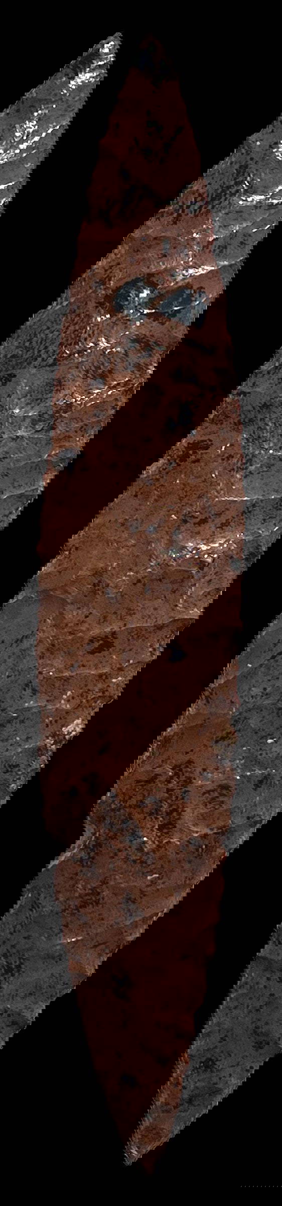 10 3/8" Colima Knife. Mahogany Obsidian. Colima, West Mexico. Jackson ...