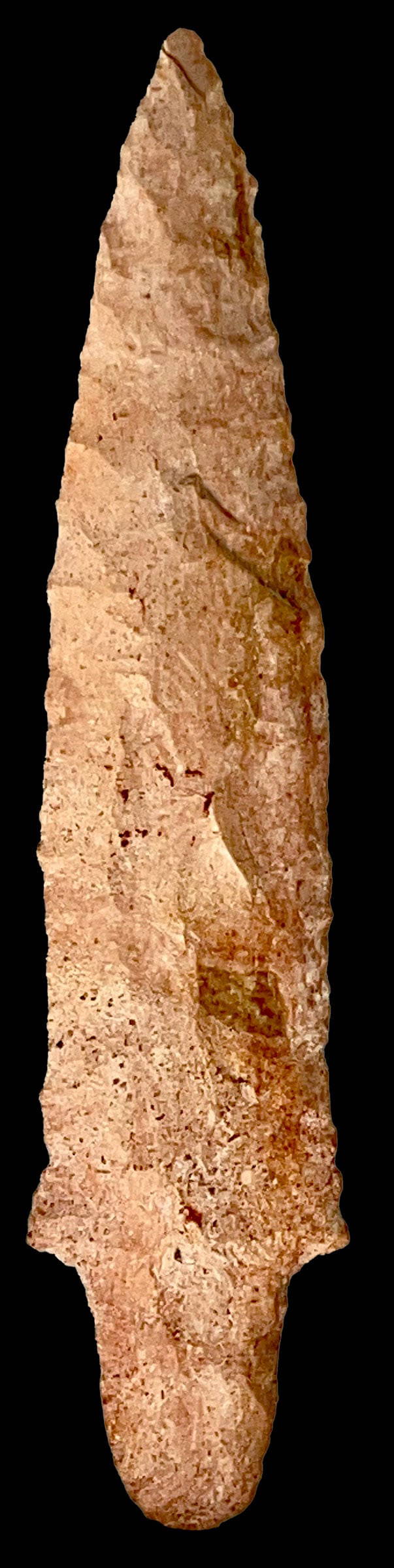 5 1/16" Waubesa Point. Heat Treated Burlington Chert. Coa Auction