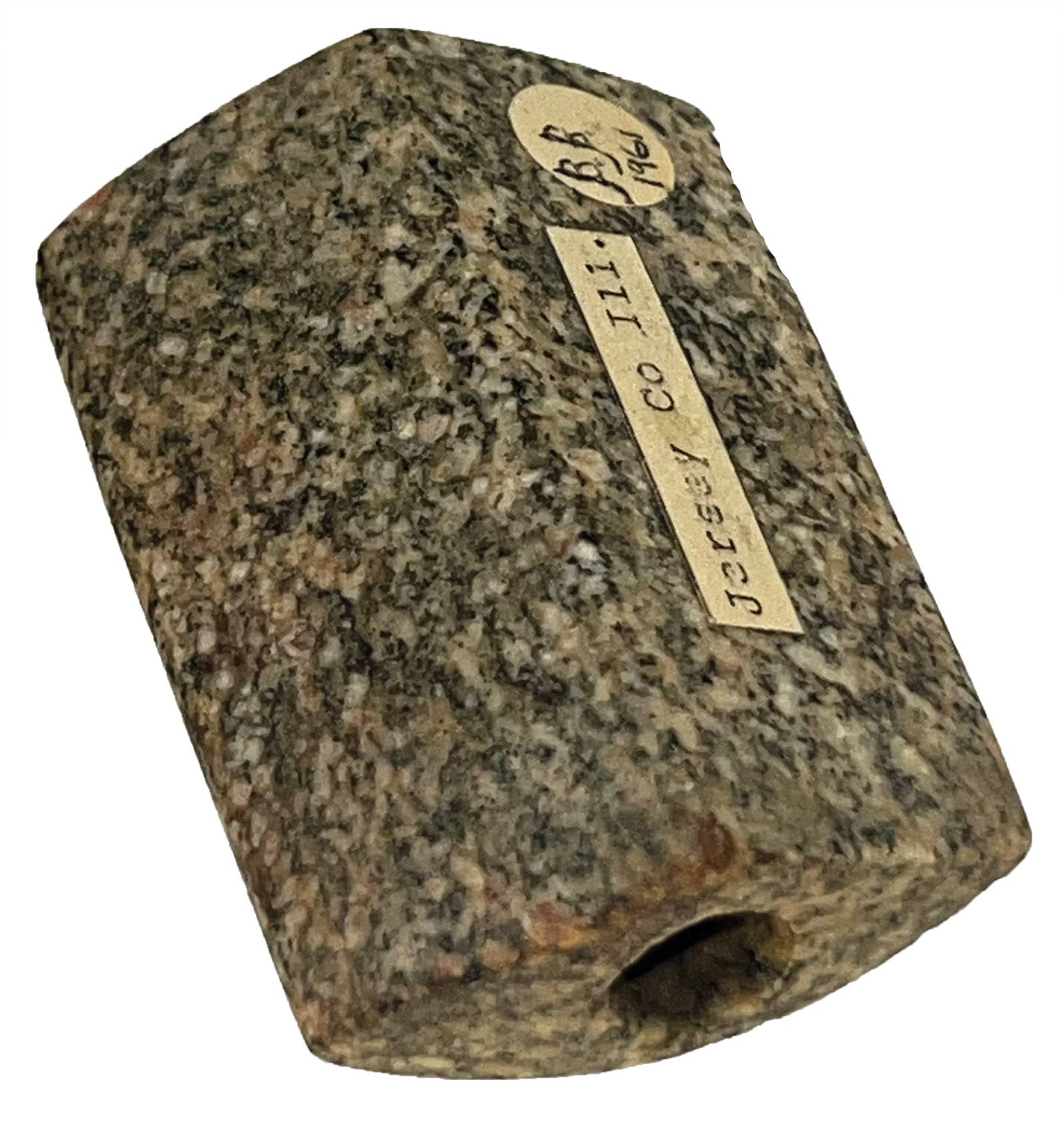 3" Bannerstone. Recoverd In 1961, Jersey Co, Il. Ex Billy Bush. Auction