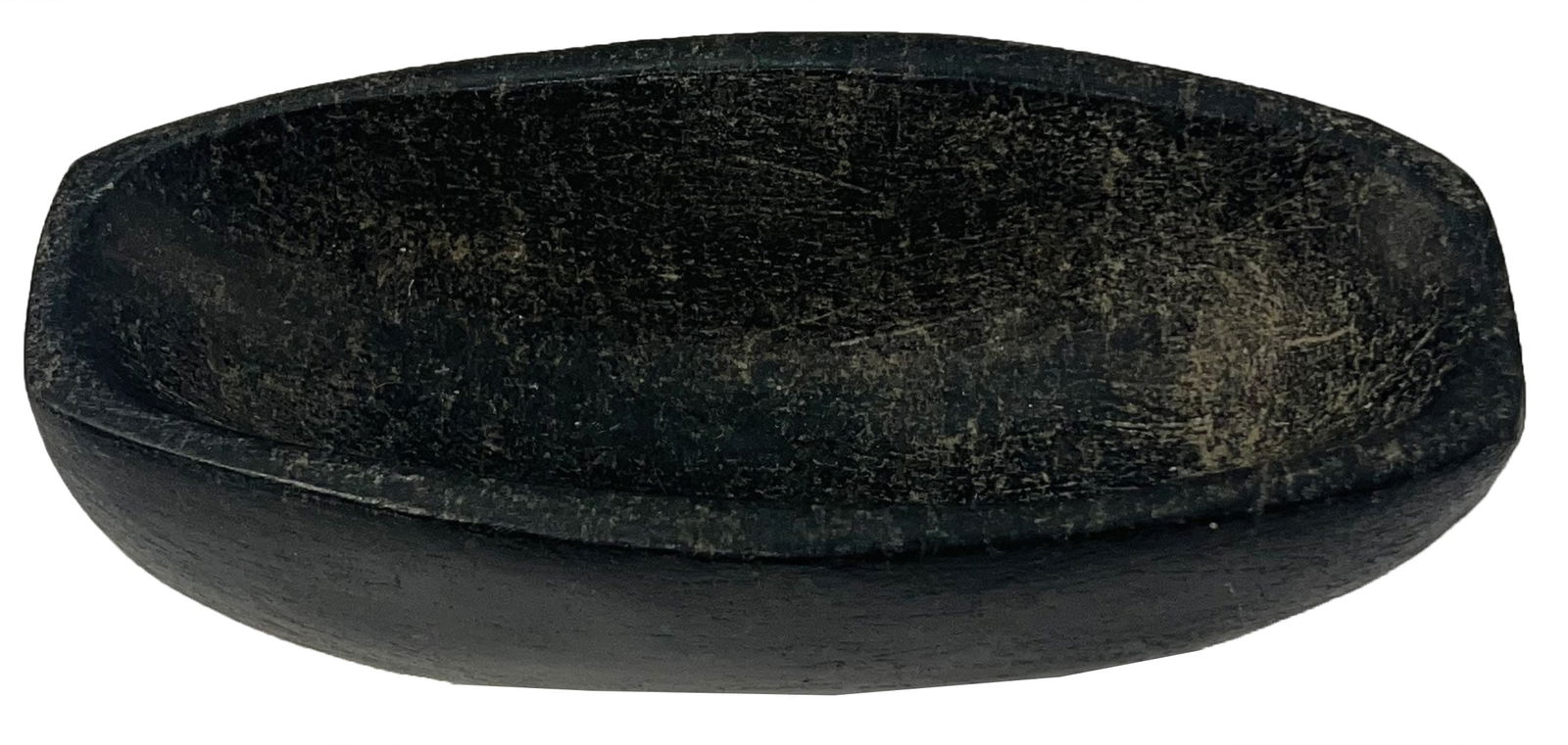 7 1/4" Chumash Steatite Bowl. California. Sneu Inlay. Ex Brandon ...