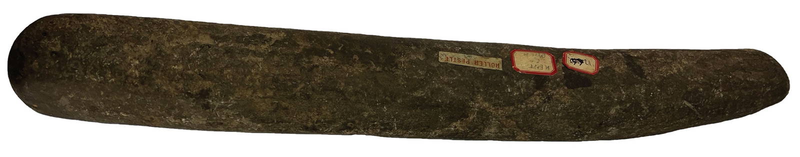 18" Roller Pestle. Kent County, Mi. Ex Brian Wrage Auction