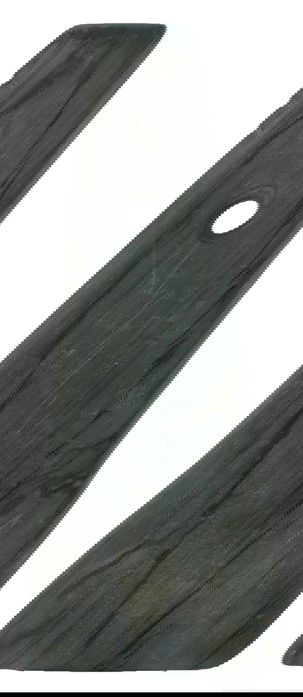 4 3/4 Slate Bell Pendant. 3 Tally Marks On One Side. Ohio. Ex Anthony ...