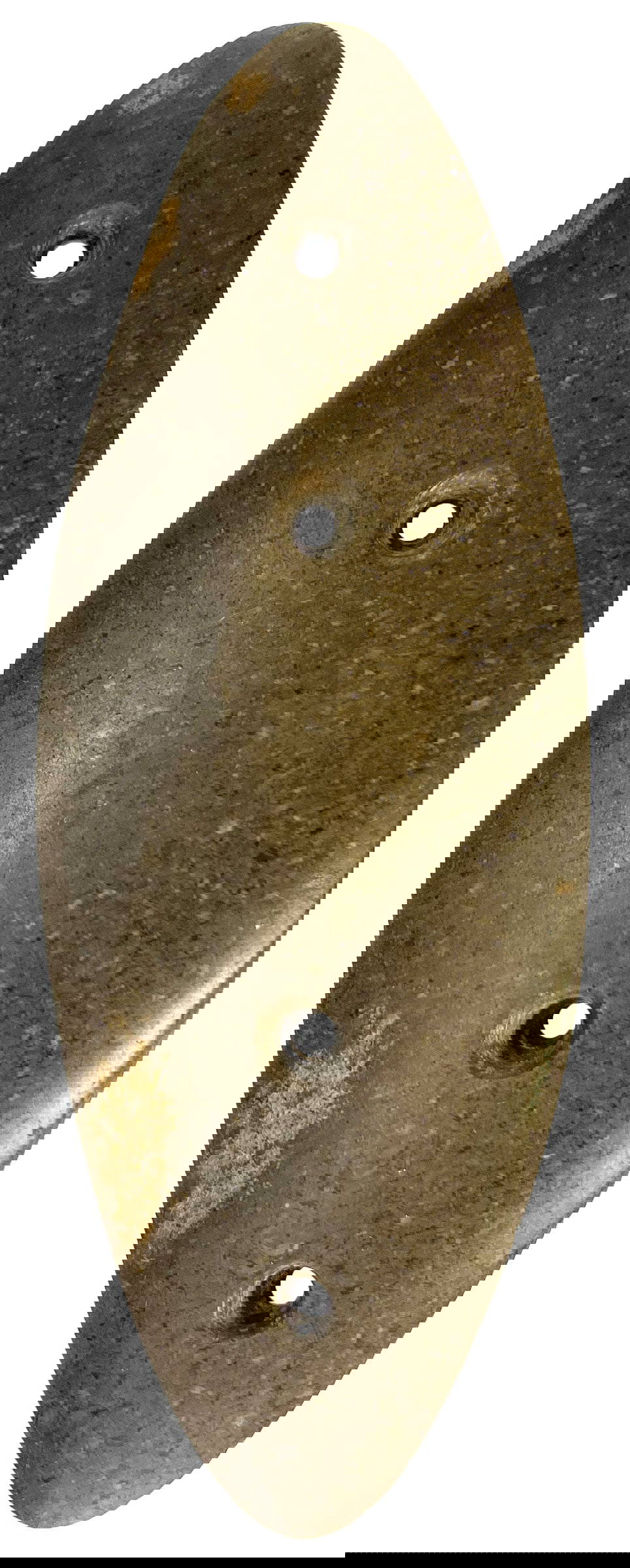 6 3/8" 4 Hole Drilled Gorget. Roy Hathcock Collection. Ex Townsend. Auction