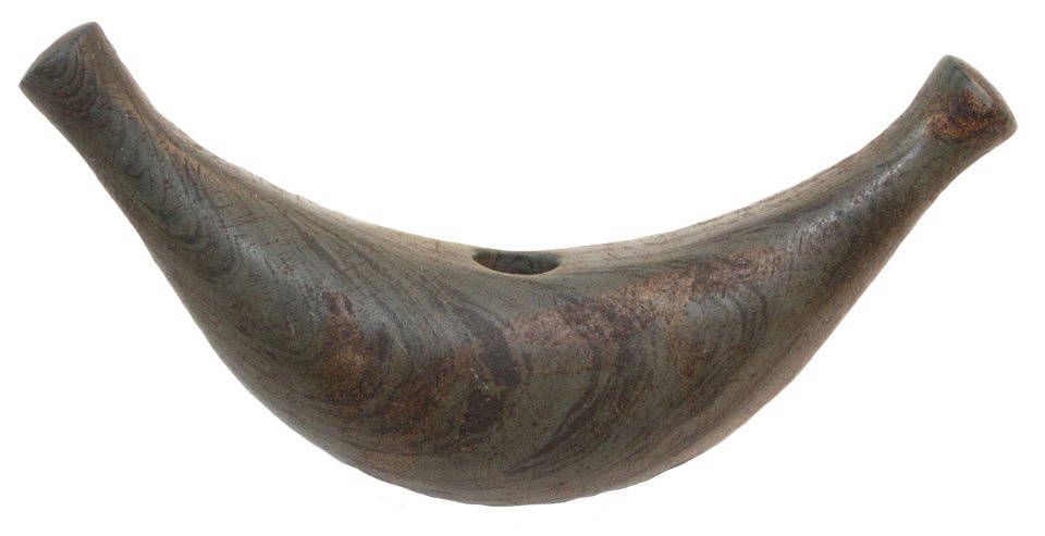 5 7/16" Knobbed Crescent Bannerstone. Jackson Coa