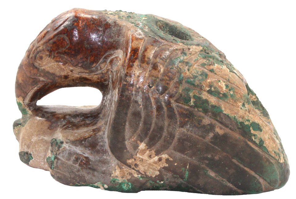 The Eagle Woman Effigy Pipe. Spiro Mound. Leflore Co,