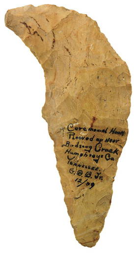 5 7/8" Talon Hook Effigy. Humphreys Co, Tn. Found In