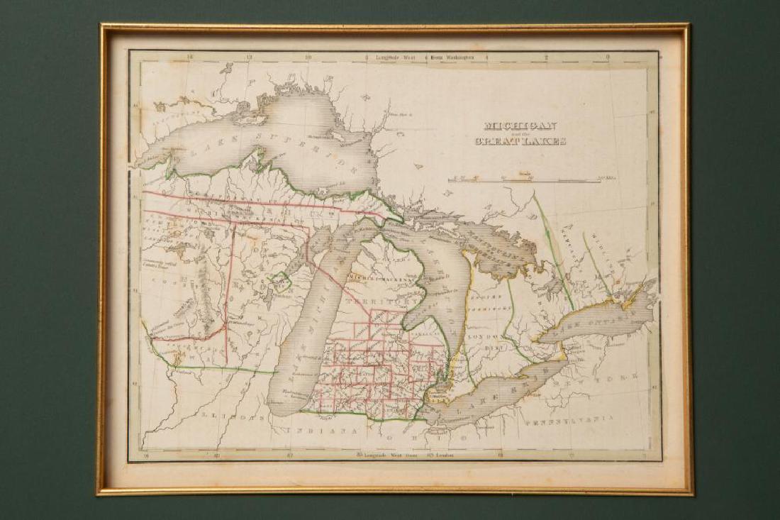 A MICHIGAN TERRITORY MAP BY ANTHONY FINLEY, 1834