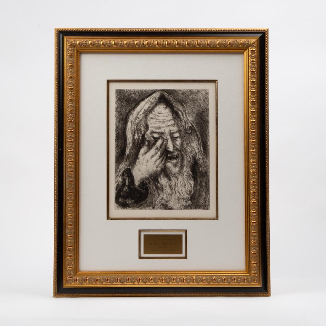 Marc Chagall Etching 'lamentation Of Jeremiah'