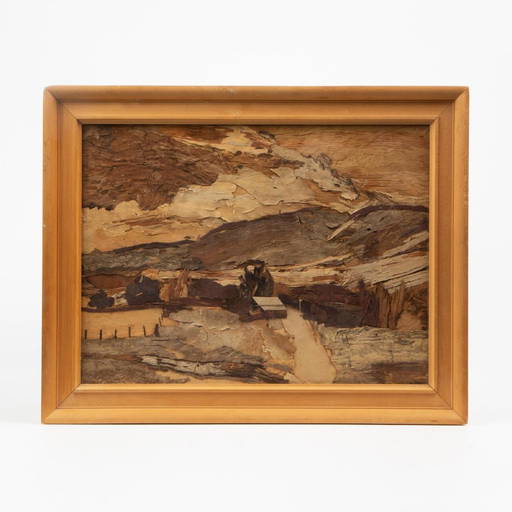 Tree Bark Collage Landscape