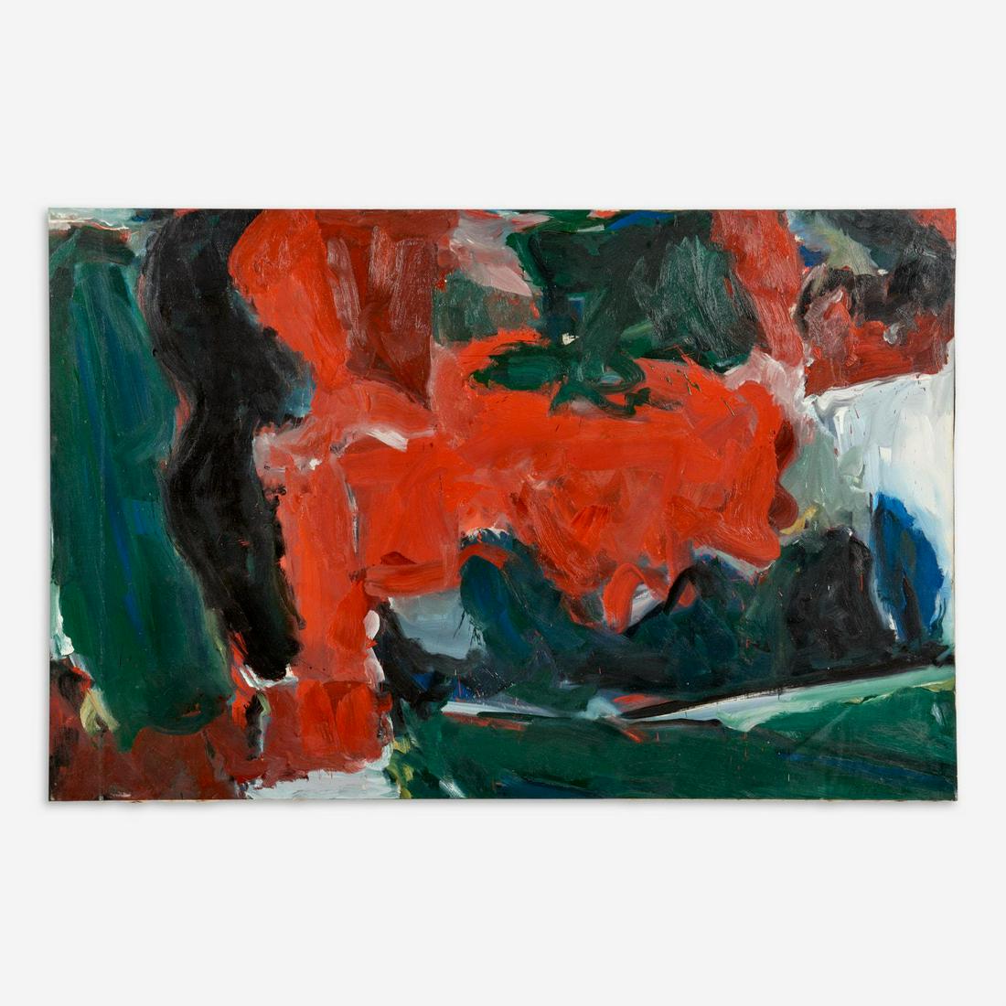 Nick Vaccaro Untitled Abstract Oil (ca. Late 1950s-60s) Auction