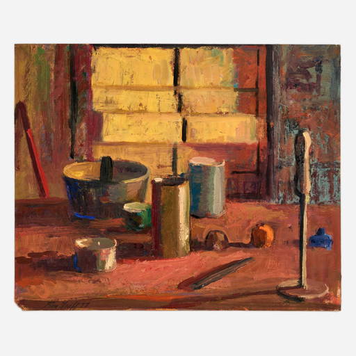 Ron Graff Untitled Still Life (1977 Oil On Paper)