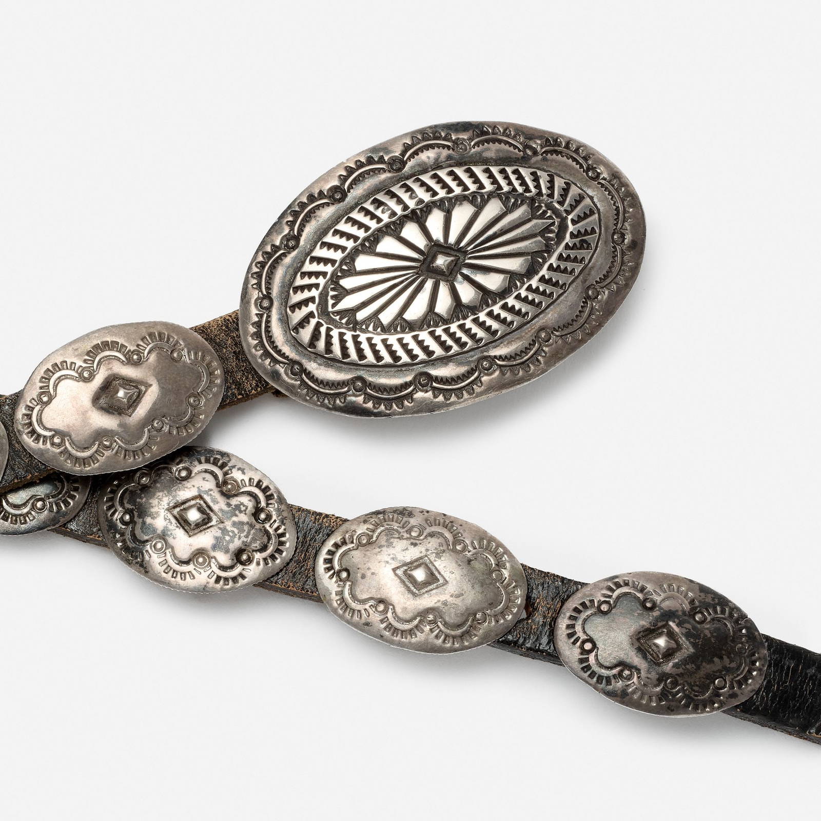 Sterling Native American Concho Belt Auction