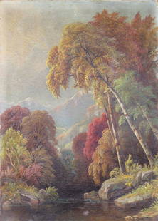 Daniel Grose (dc,canada,1838 1900) Oil Painting Antique