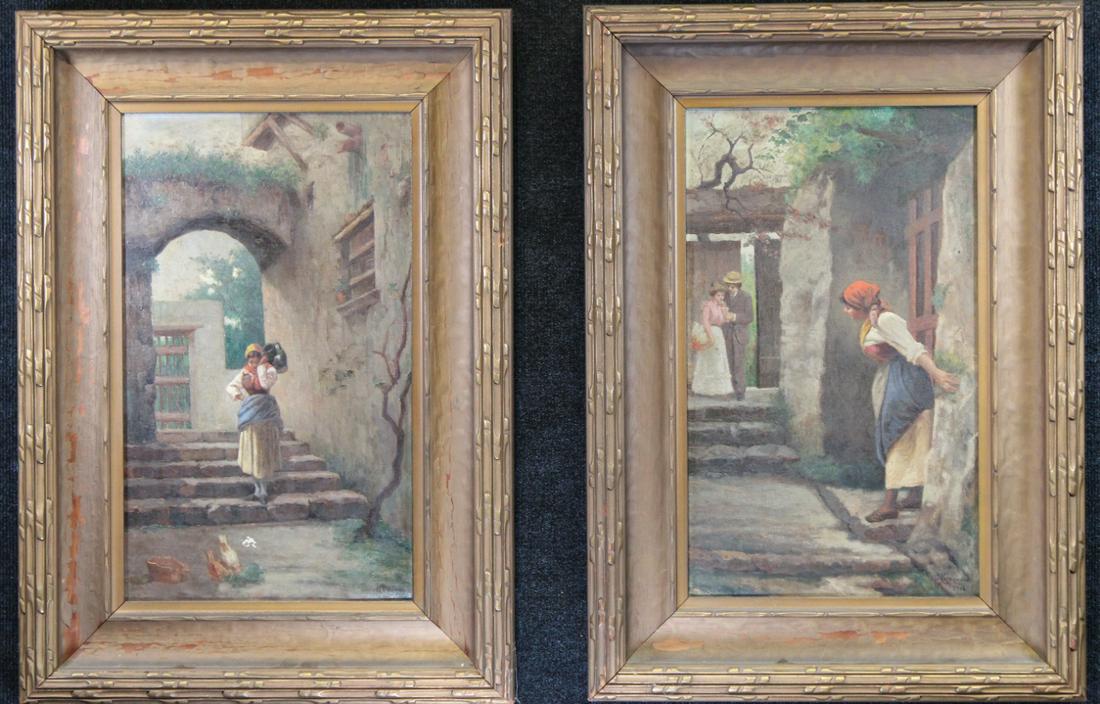 Gaetano Capone (1845-1920) Courtyard Scene Pair - Dec 15, 2019 ...
