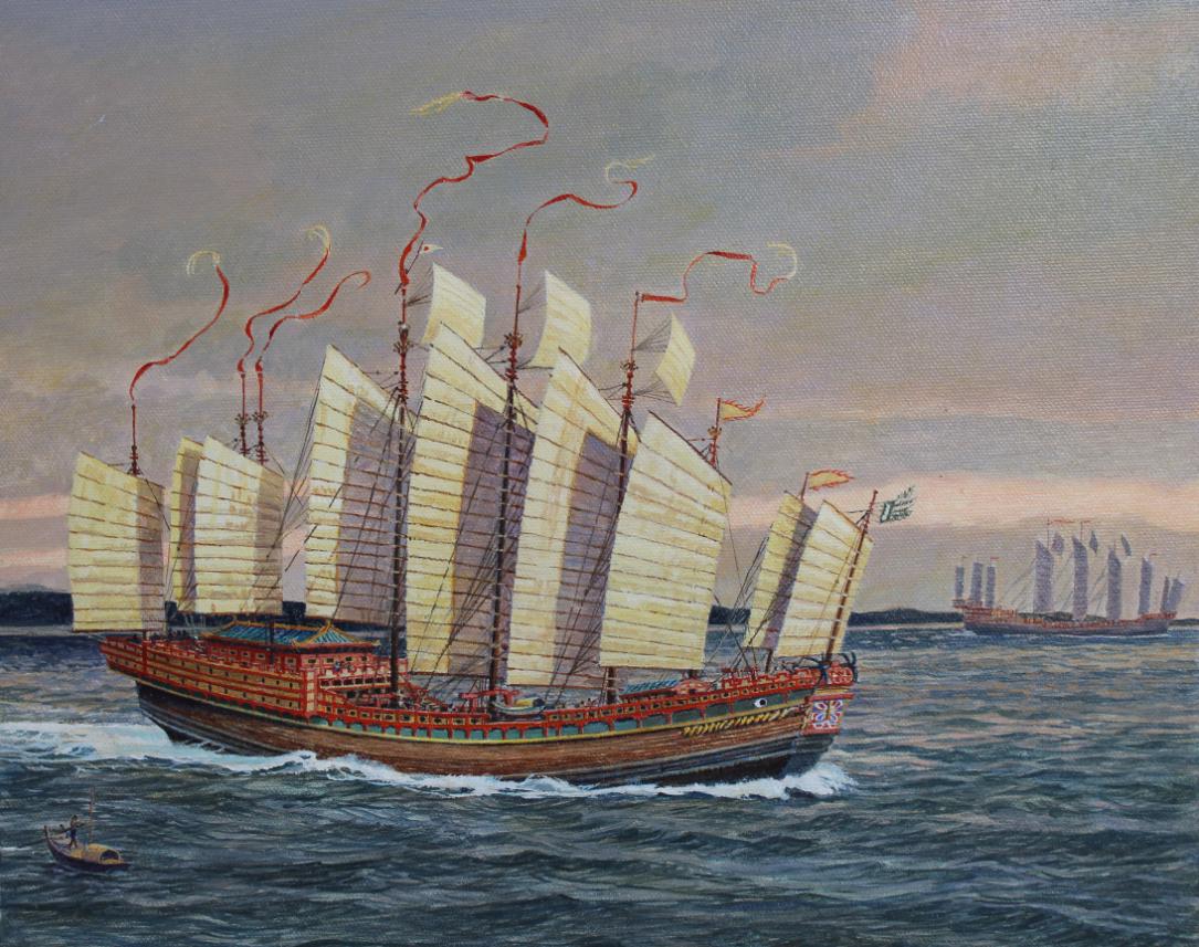 Brian Sanders (B. 1937) "Ming Treasure Ship" - Apr 05, 2020 | Helmuth ...