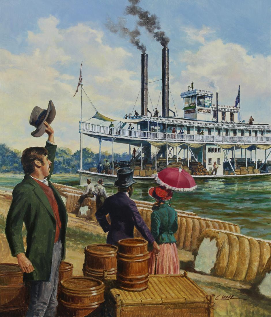 Dennis Lyall (B. 1946) "Riverboat" - Apr 05, 2020 | Helmuth Stone ...