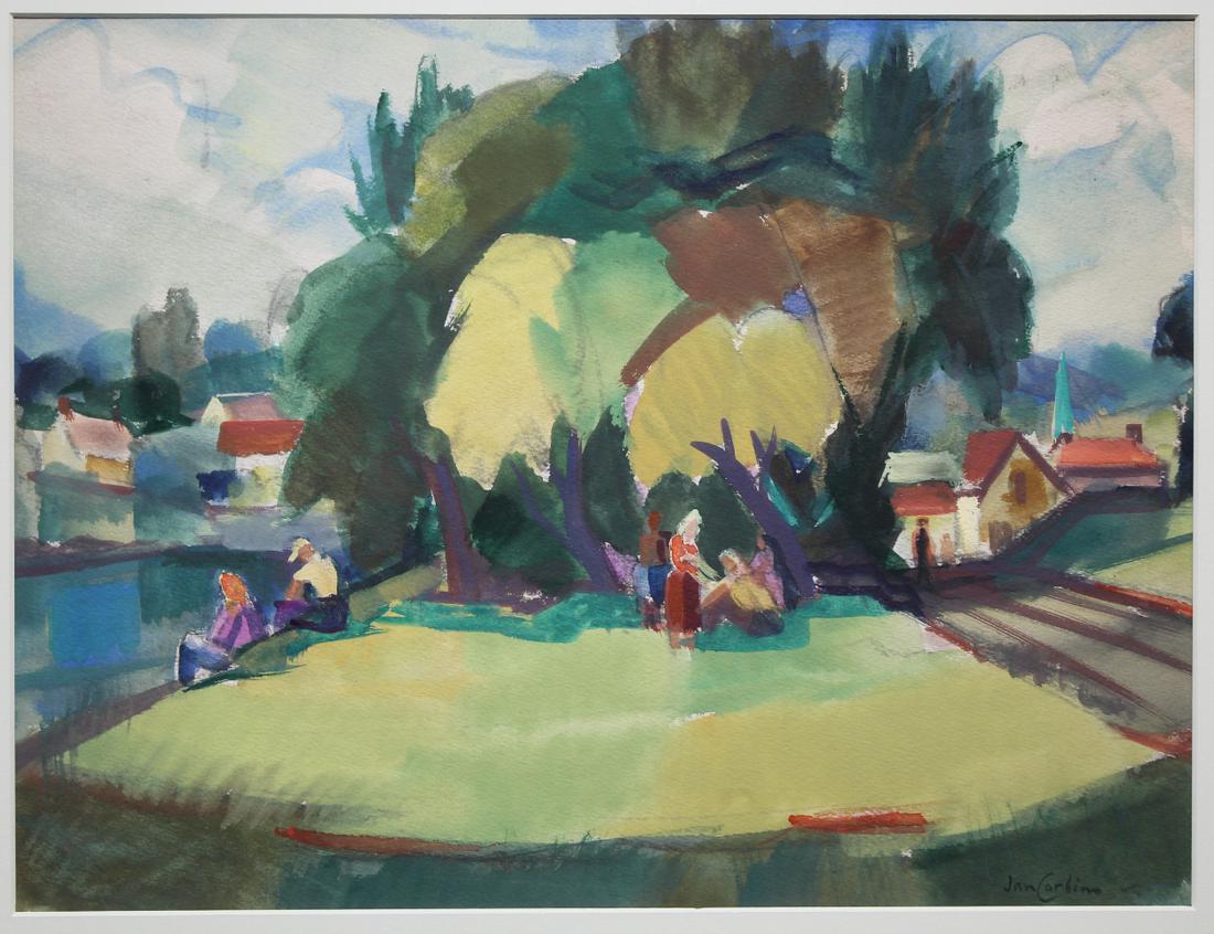 For Auction: After Jon Corbino (1905 - 1964) Watercolor (#0126) on May ...