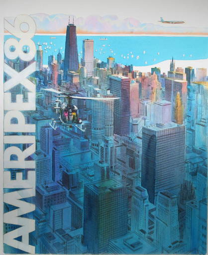 Tom Mcneely (b. 1935) "ameripex '86 Chicago"