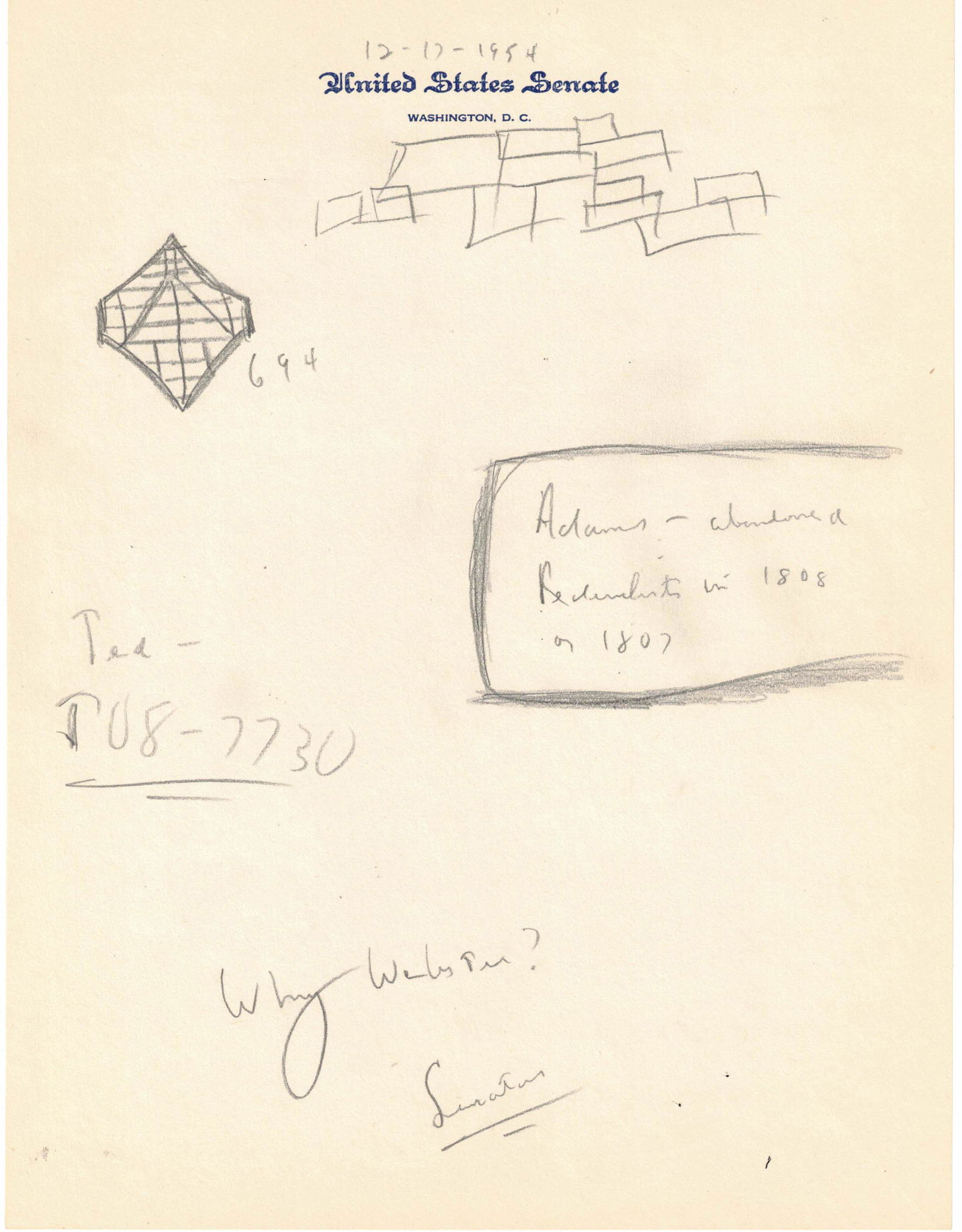 Senator John F. Kennedy Doodle - Sep 26, 2021 | Helmuth Stone Gallery in FL