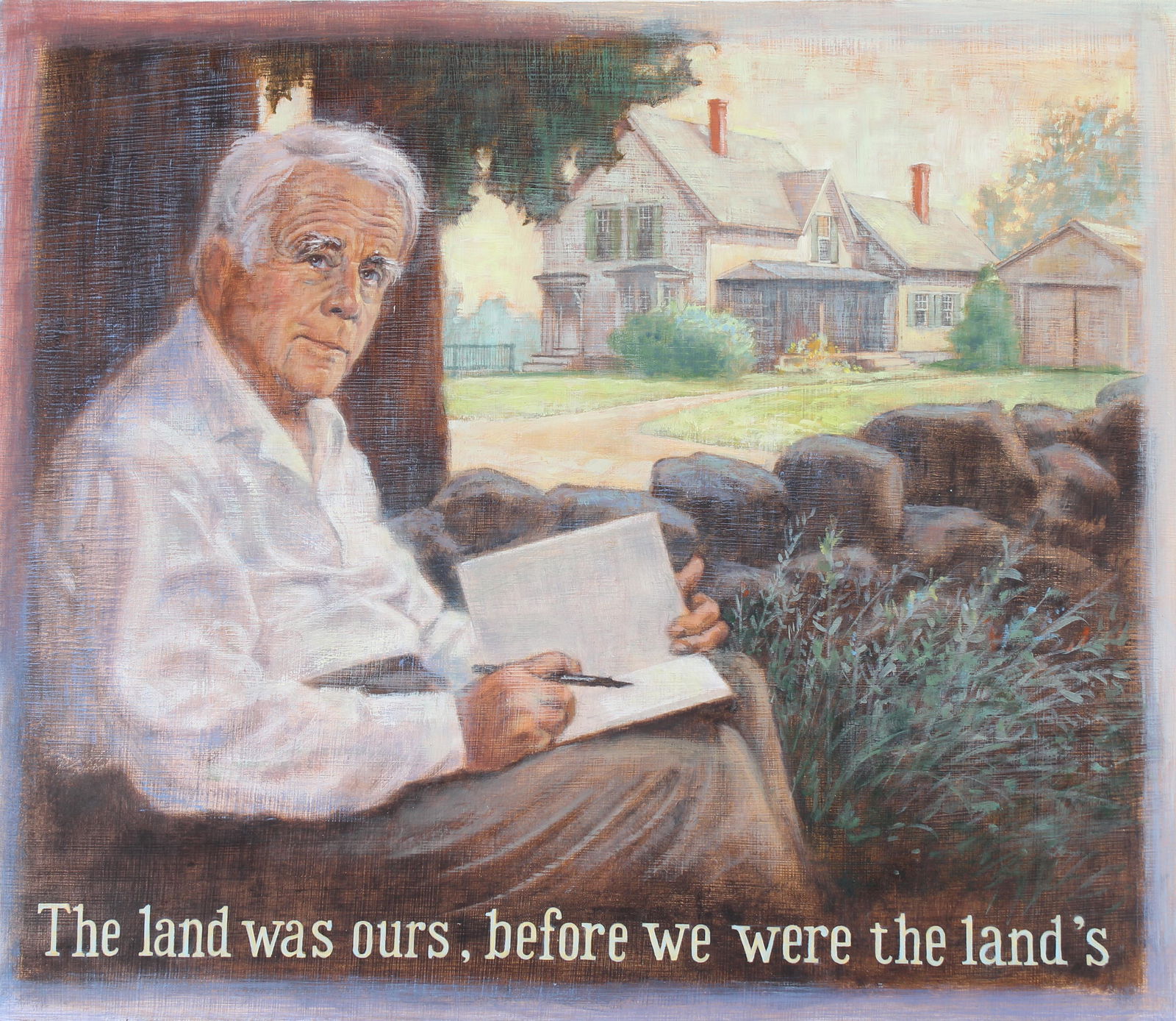 David K Stone (1922 2001) "robert Frost" Original