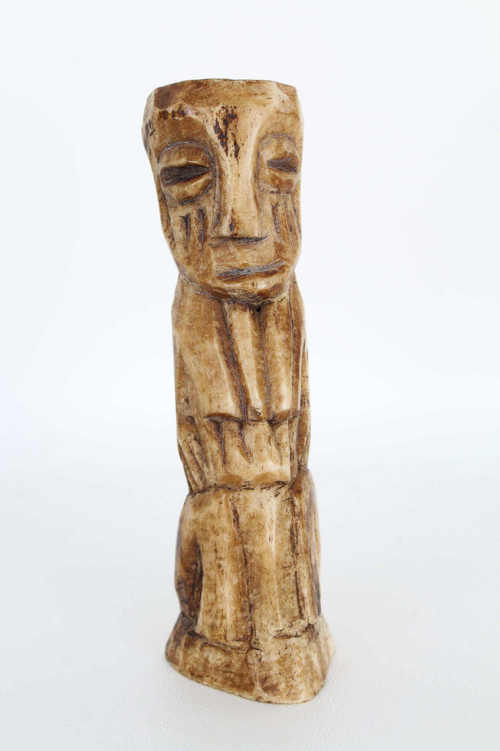 Marquesas Islands Bone Tiki Ivi Po'o Figure (#0153) on Apr 10, 2022 ...