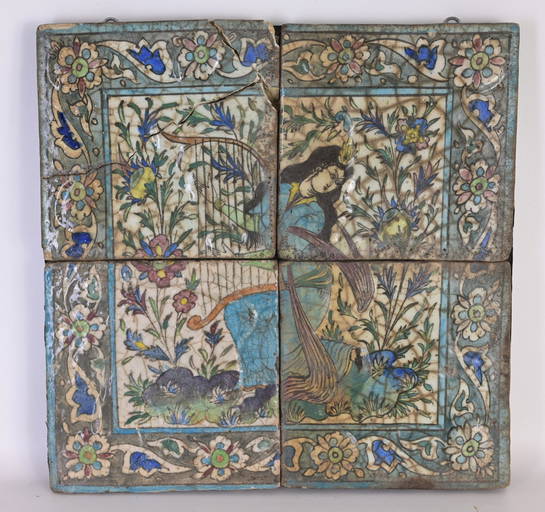 (4) 19th Century Persian Qajar Tiles - Dec 04, 2022 | Helmuth Stone ...