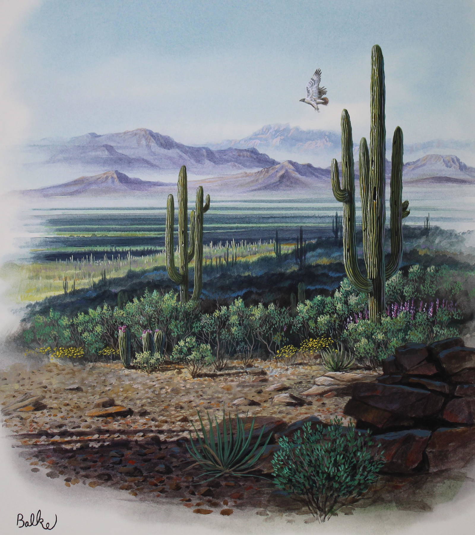 Don Balke (B. 1933) "Desert Scene" (#0425) on Apr 02, 2023 | Helmuth ...