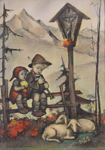 Maria Hummel (1909 1946) Original Pastel