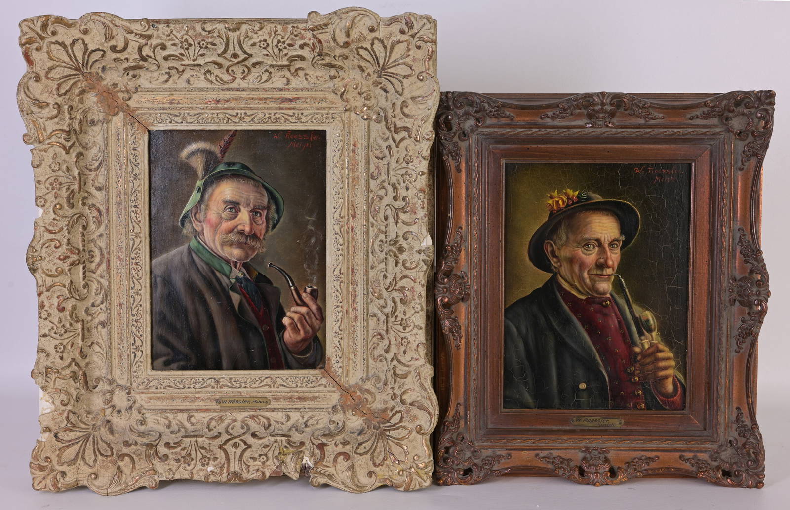 (2) Walter Roessler (1893 - 1960) Portraits Auction