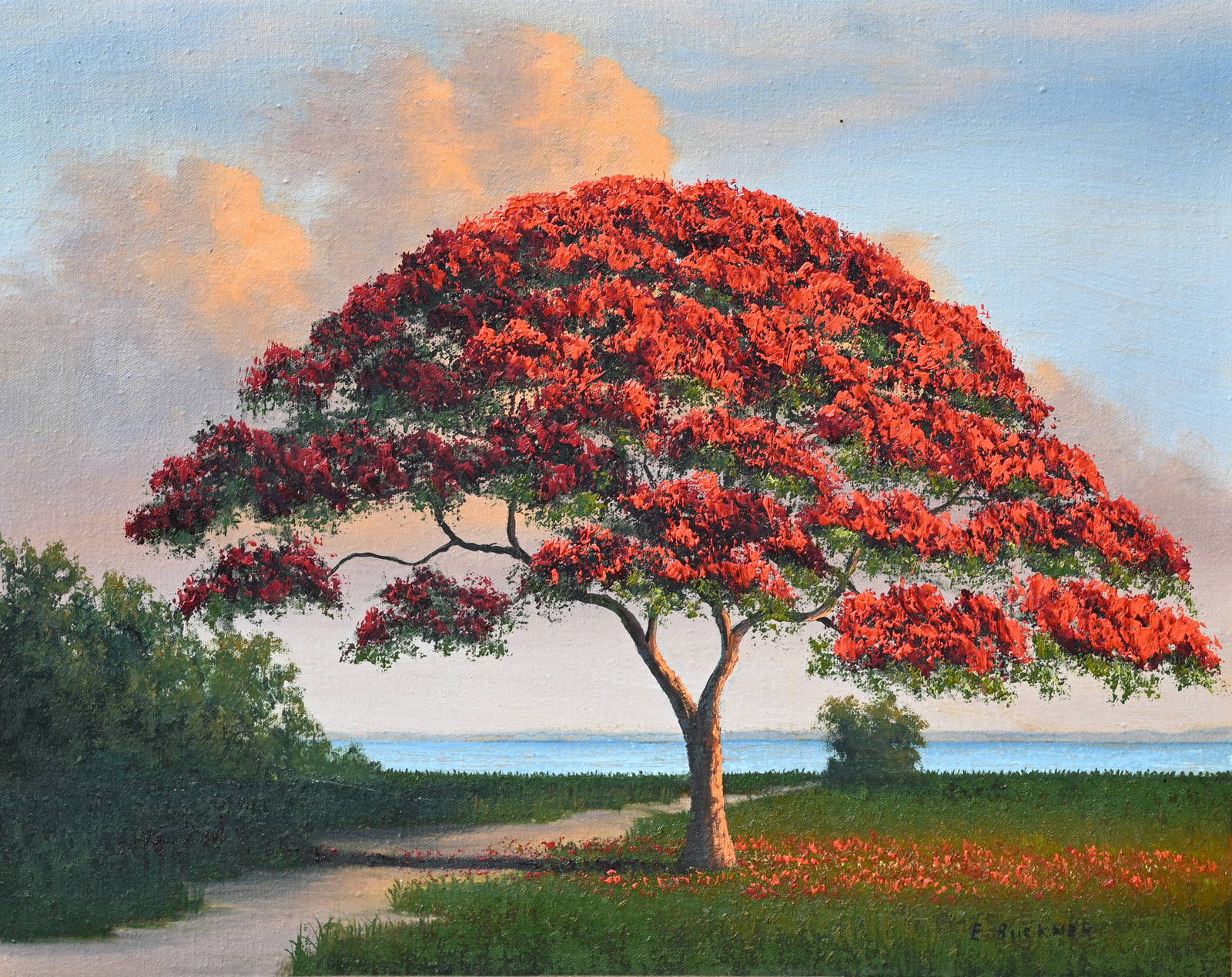 Ellis Buckner (florida, 1943 - 1991) "poinciana" Auction