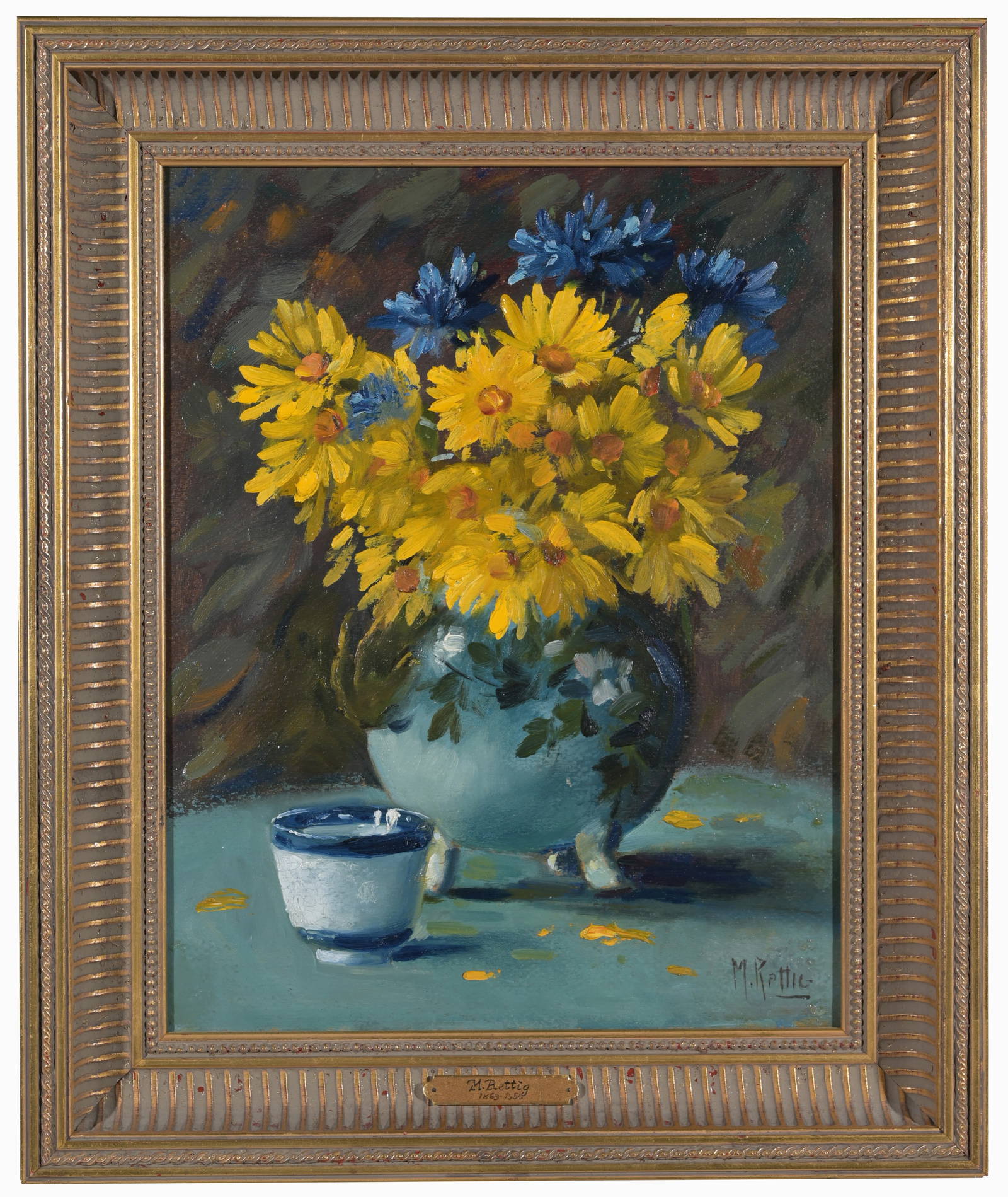 Martin Rettig (ohio, 1869 - 1956) Still Life Auction