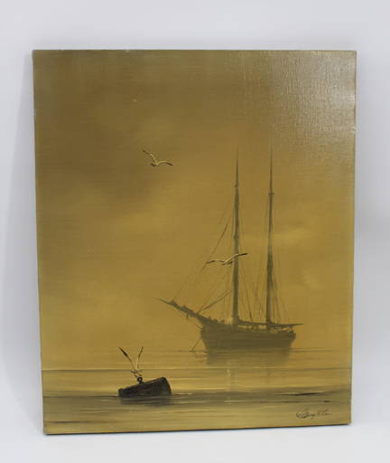 George E. Lee Original Oil Canvas