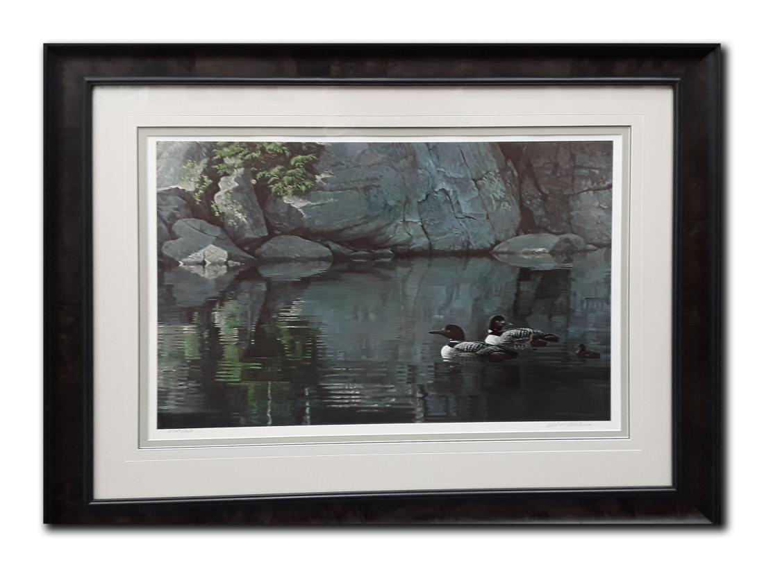 Robert Bateman's "Northern Reflections- Loon Family"