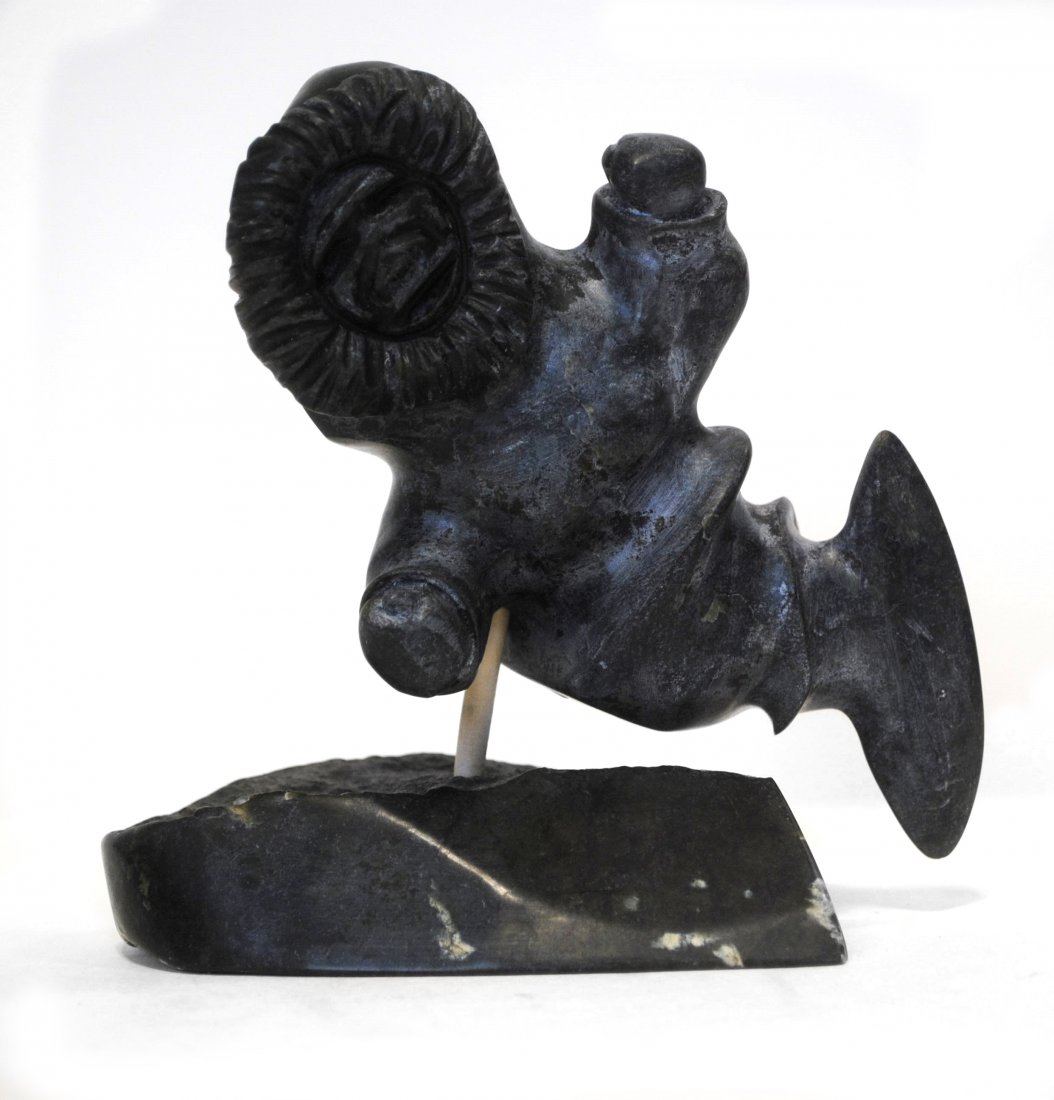 Simon Uttaq's "Nuliayuk on Base" Sculpture