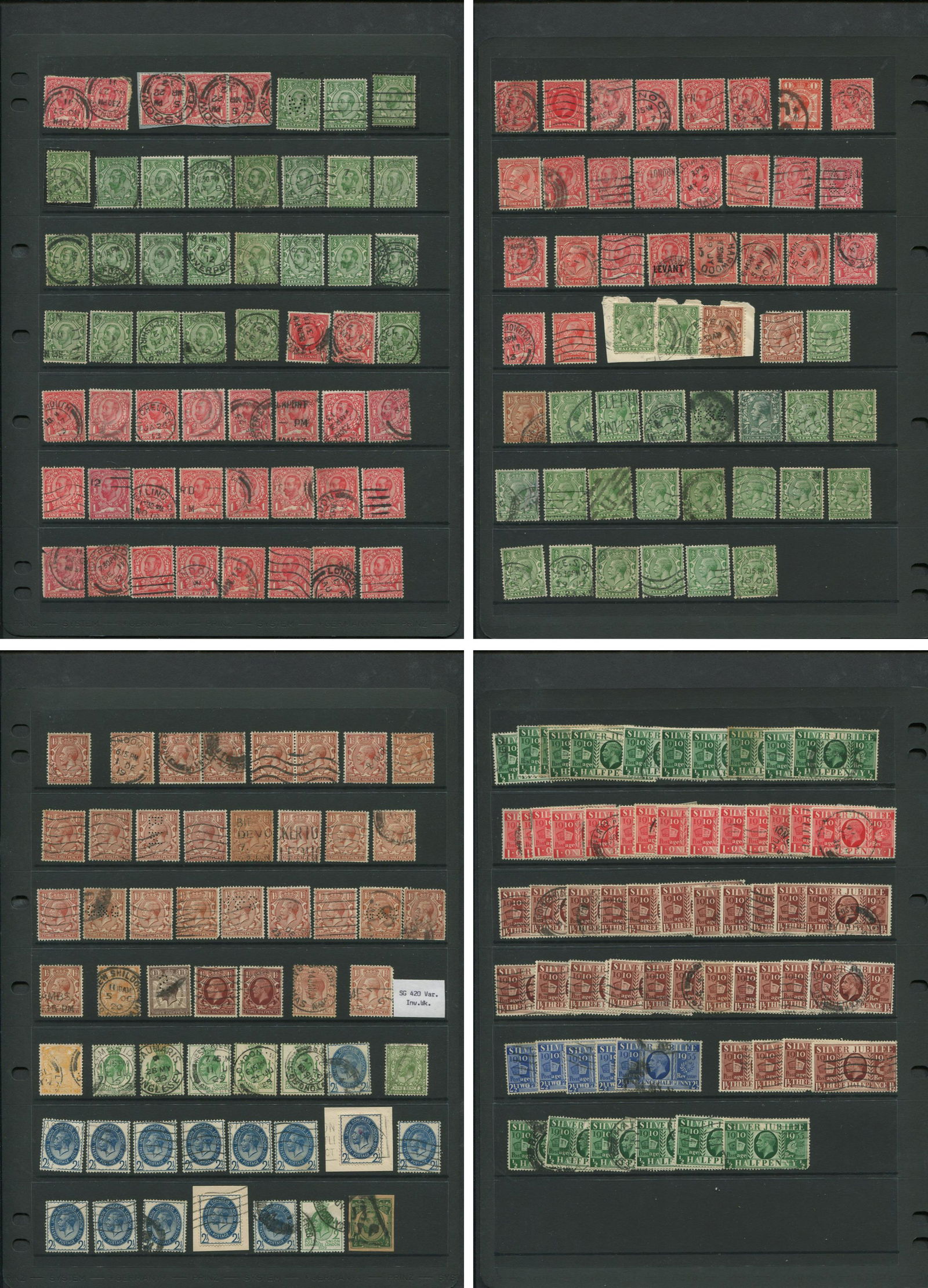 Great Britain George V Stamp Collection 1