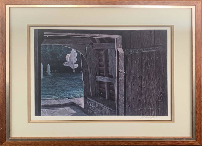 Robert Bateman's "barn Owl In The Churchyard" Limited Edition Print