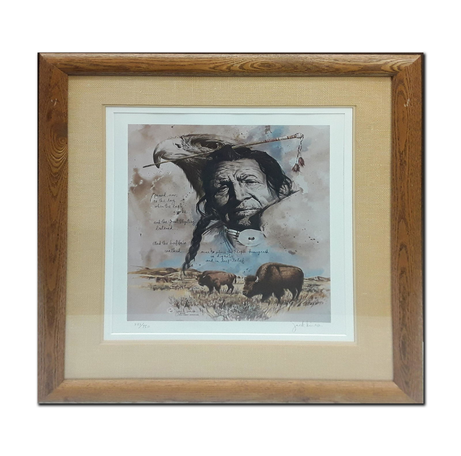 Jack Hines' "when The Eagle Spoke" Limited Edition Print