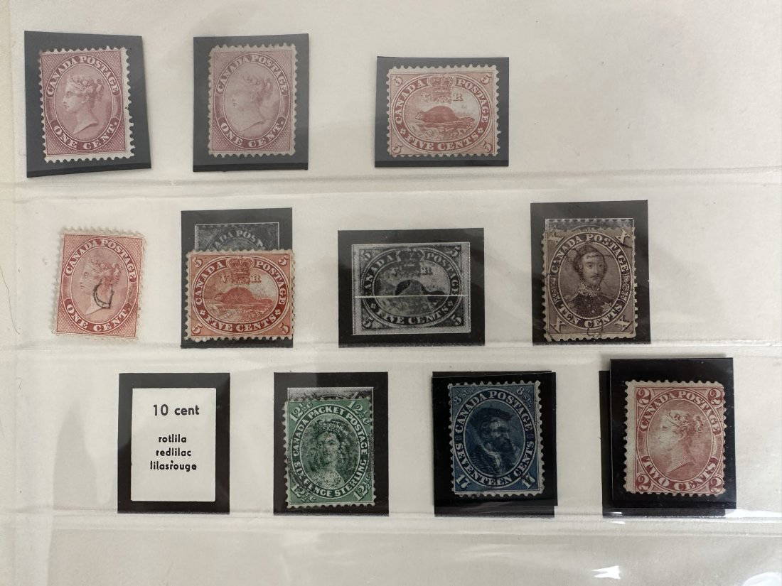 Canada 1859-1864 First Cents Issues Provence Of Canada Stamp Collection ...