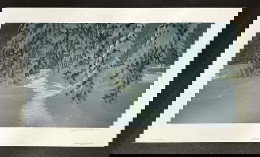 Robert Bateman's "midnight Black Wolf" Limited Edition