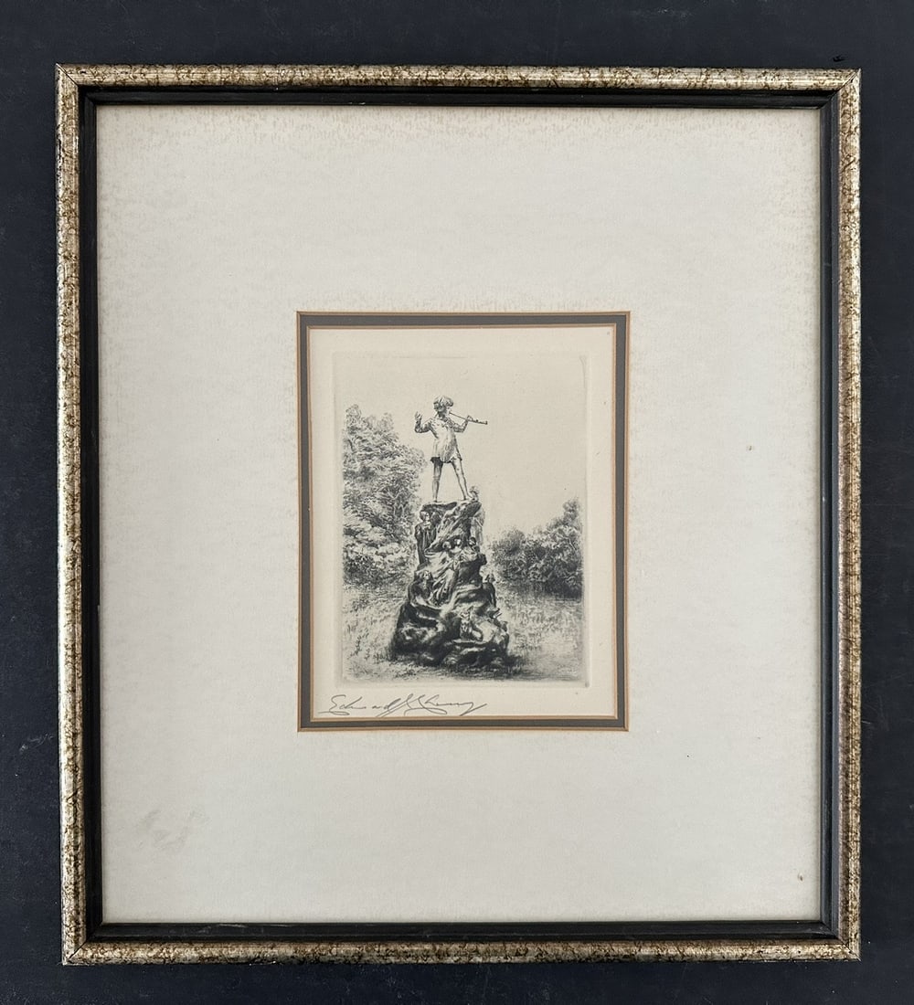 Edward J. Cherry's "peter Pan" Original Etching