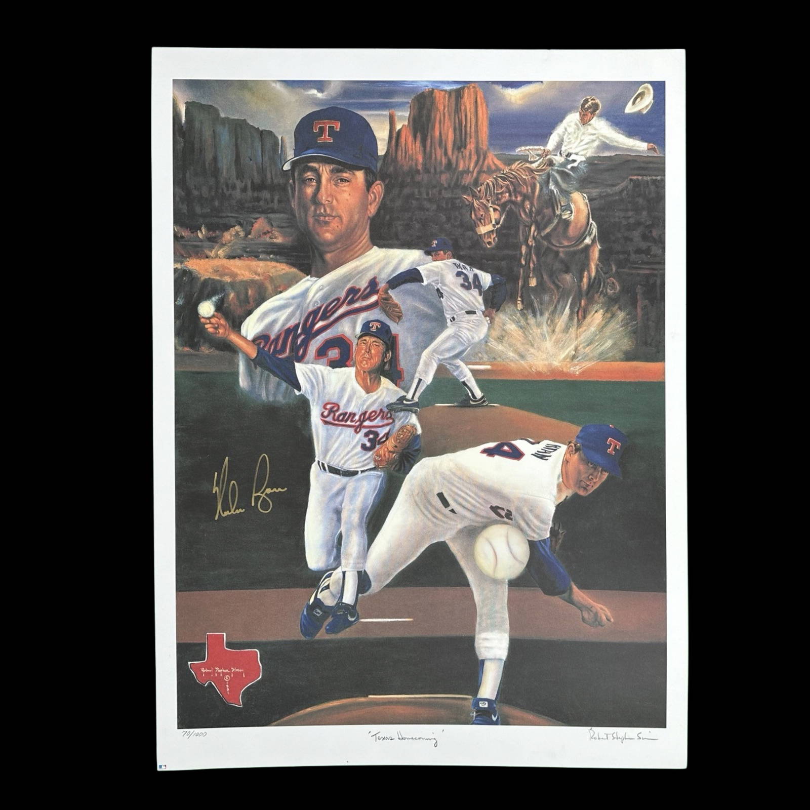 Robert Stephen Simon's "texas Homecoming" Limited Edition Print Signed ...