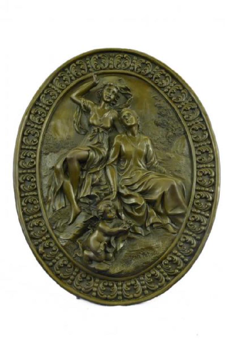 Renaissance Relief Wall Plaque Bronze Sculpture
