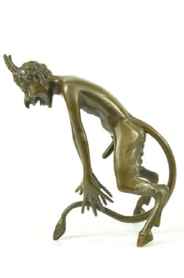Satyr Nymph Bronze Sculpture