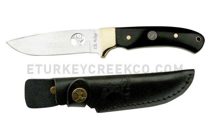 Elk Ridge Full Tang Hunting Knife W/ Black Wood Handle