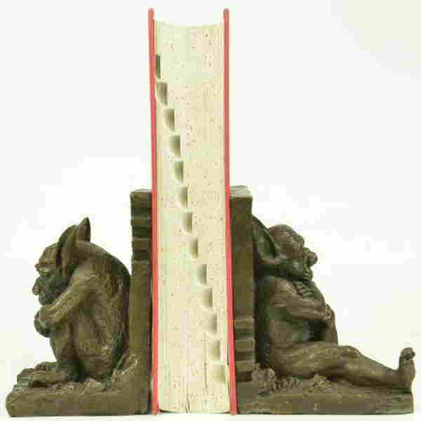 Gargoyles Bookends Bronze Sculpture - Aug 07, 2020 | Kamy INC in VA